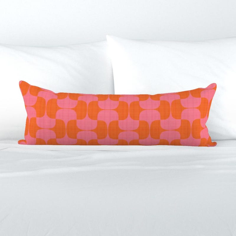 Large Orange Pink Cotton - Etsy
