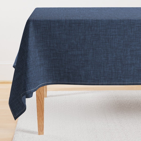 Navy Tablecloth - Etsy