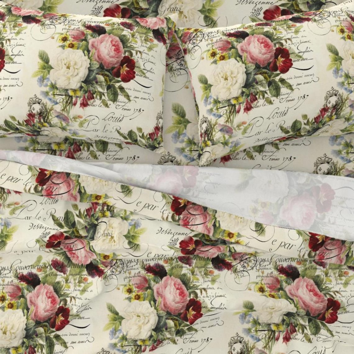 Vintage Roses Sheets - Rosey Document by Peagreengirl - Shabby Chic ...