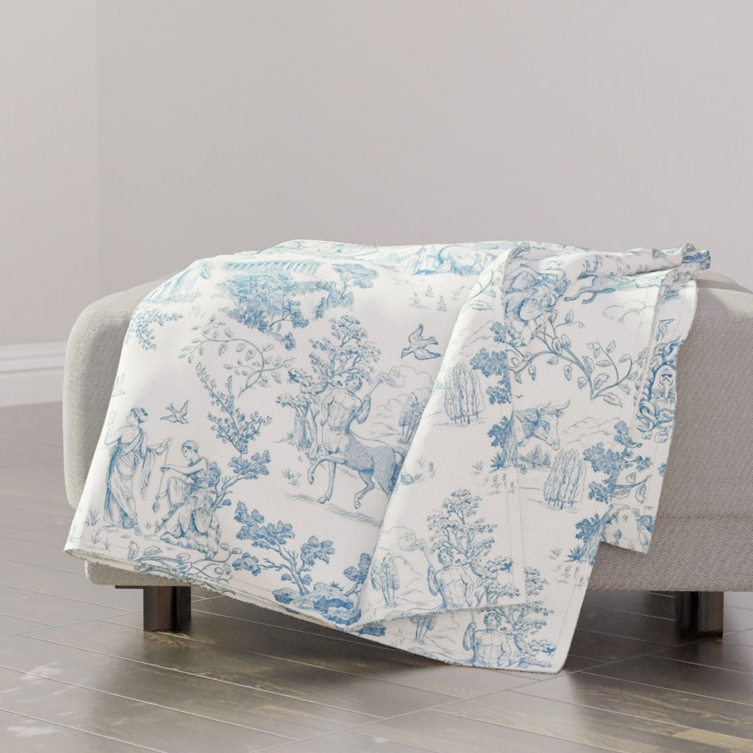 Toile Throw Blanket - Greek Mythology Toile by Vinpauld - Greek ...
