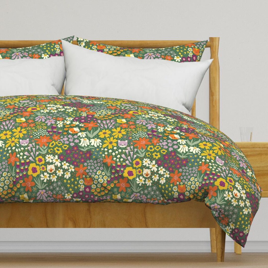 Flower Bedding - Hide and Seek Between Flowers by Sandra_hutter_designs ...