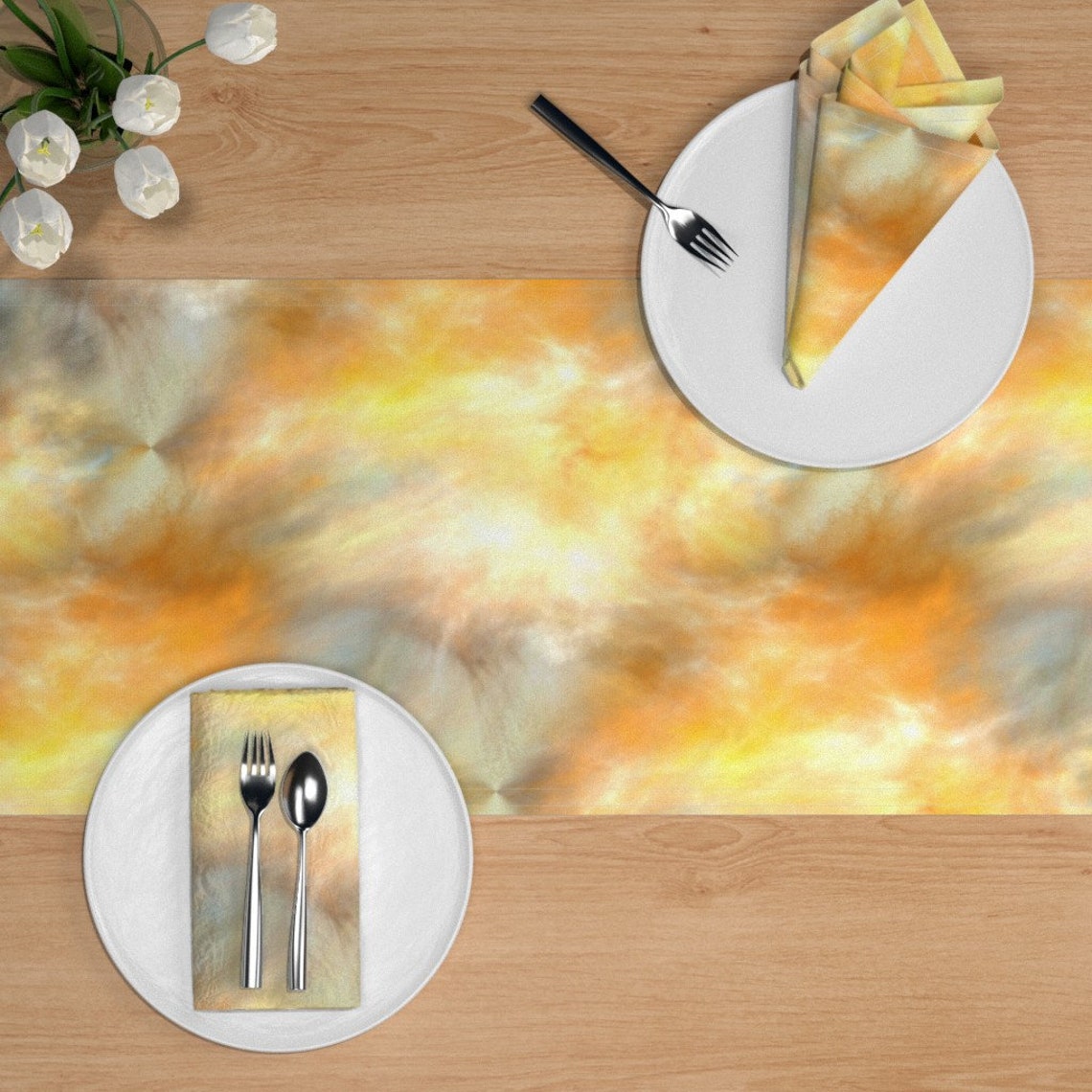 Abstract Table Runner Solar Flare by pampering_for_paupers | Etsy