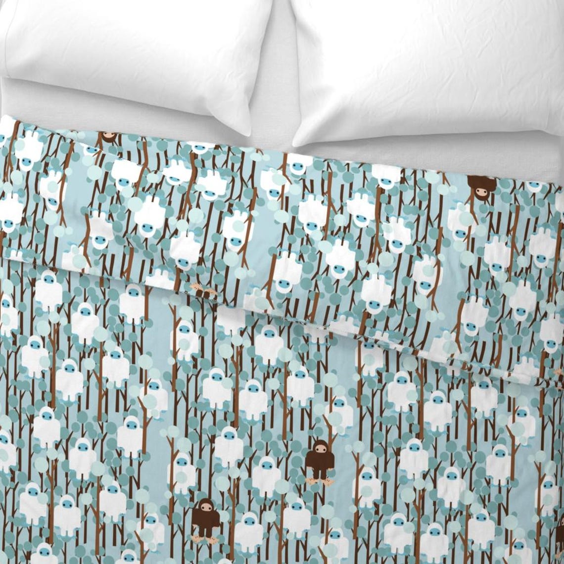 Bigfoot Bedding - Lost in Yeti Forest Small by Thirdhalfstudios ...