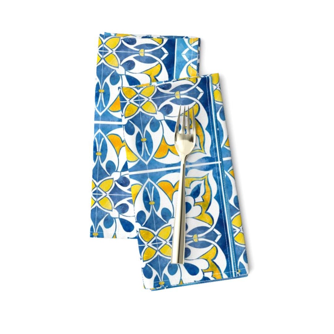 Spanish Tiles Dinner Napkins (set of 2) - Spanishtile2 by Gaiamarfurt ...