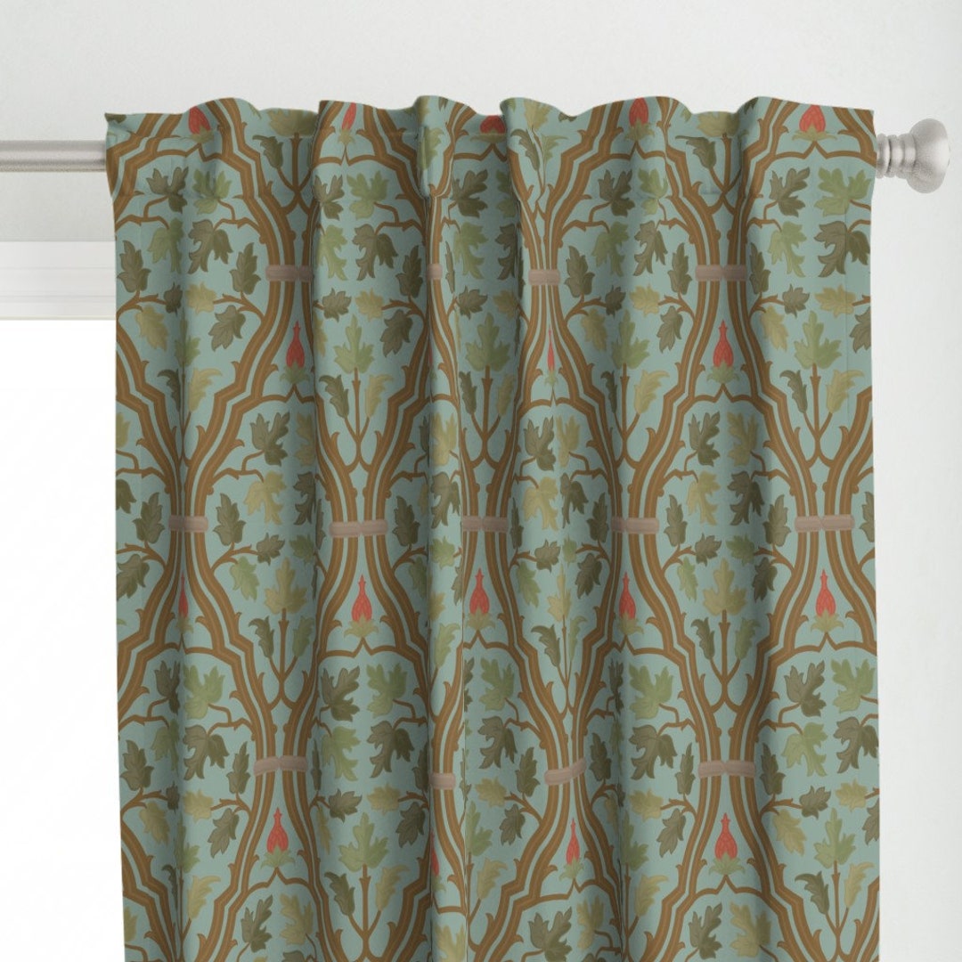 Renaissance Vine Curtain Panel - Victorian Gothic Medieval Arts and ...