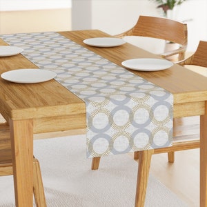 Neutral Circles Table Runner Looped Mod by Ottomanbrim Geometric Dots ...