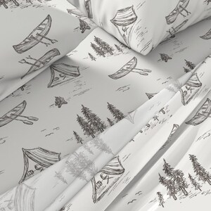 Woodland Adventure Sheets - Lake Life by Rose_lindo - Outdoors Rustic ...