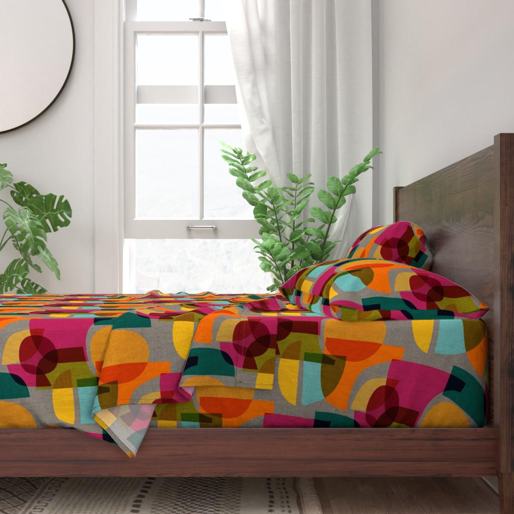 Midcentury Modern Sheets - Kaleidoscope by Ceciliamok - Bright ...