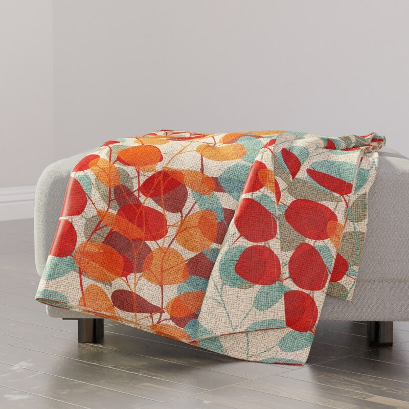 Leaf Throw Blanket - Etsy