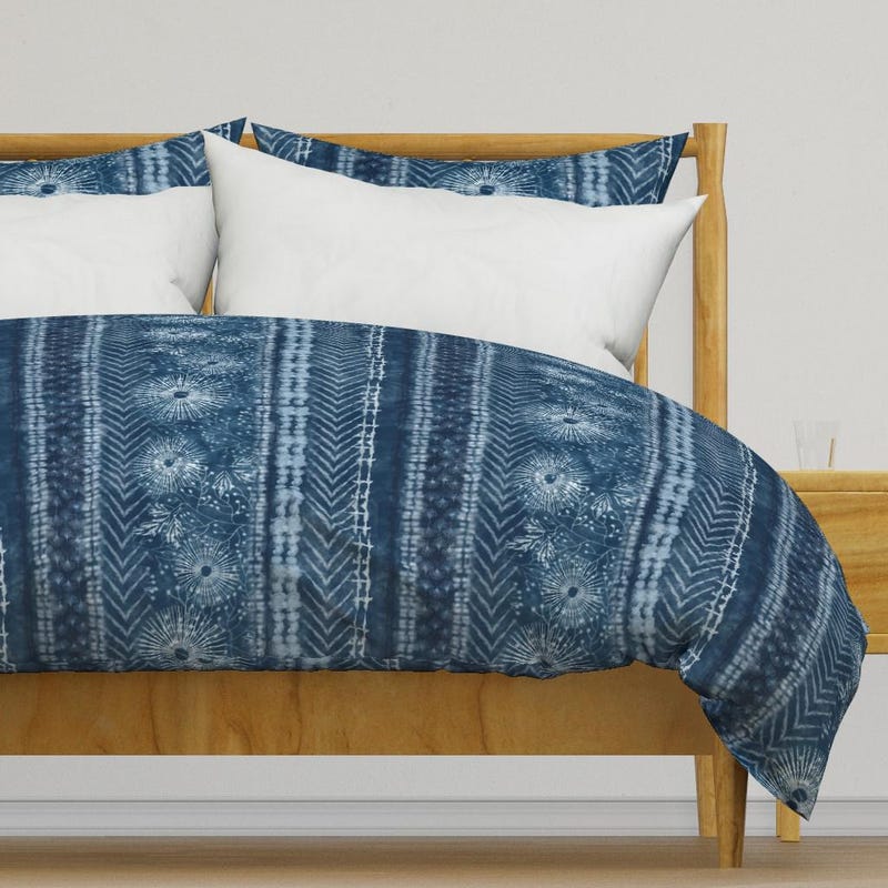 Indigo Bedding - Etsy