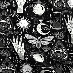 Moon Sheets - Enchanted - Enchantment -black & White by Carrie_cantwell ...