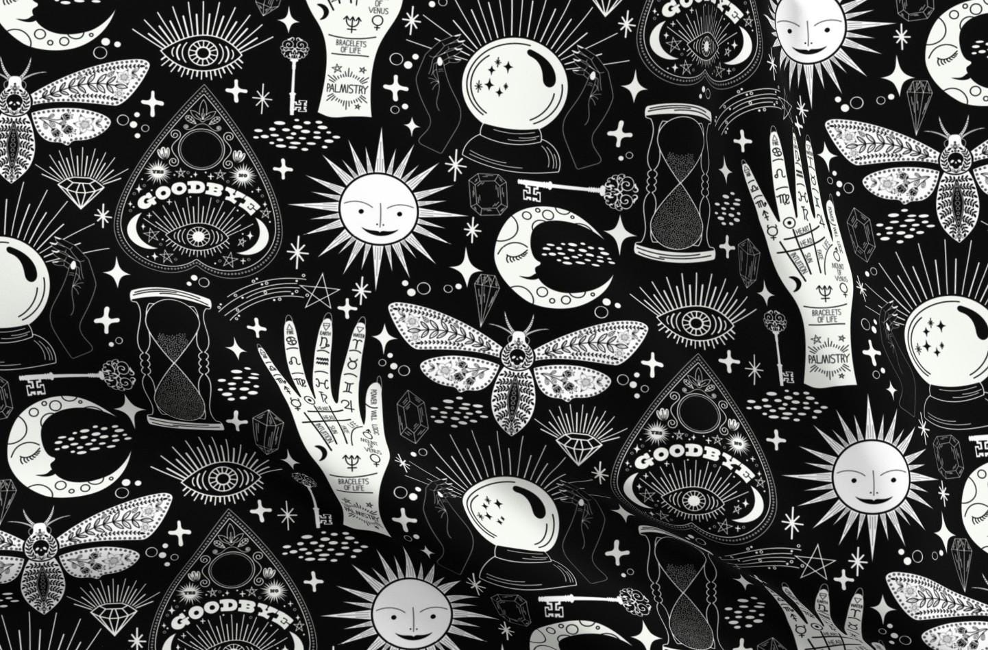 Moon Sheets - Enchanted - Enchantment -black & White by Carrie_cantwell ...