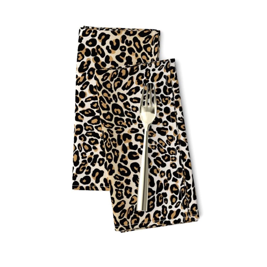 Cheetah Spots Dinner Napkins Set of 2 - Animal Print African Safari ...