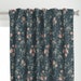 Antique Style Curtain Panel Rococo Roses Blue by - Etsy