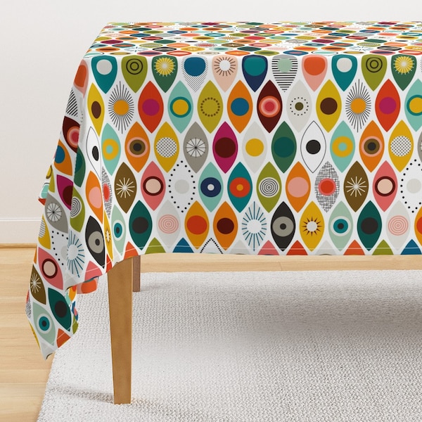 Retro Tablecloth - Etsy