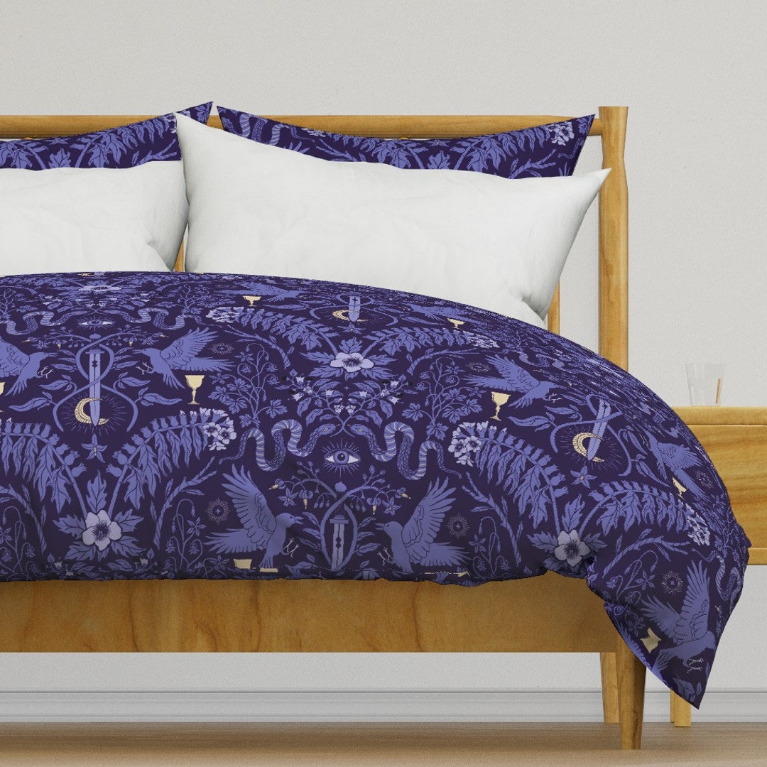 Dark Raven Bedding Periwinkle Witch Garden by Misentangledvision Snakes ...