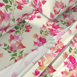 Pink Floral Sheets Bougainvillea Vines by Katevasilchenko Bougainvillea ...