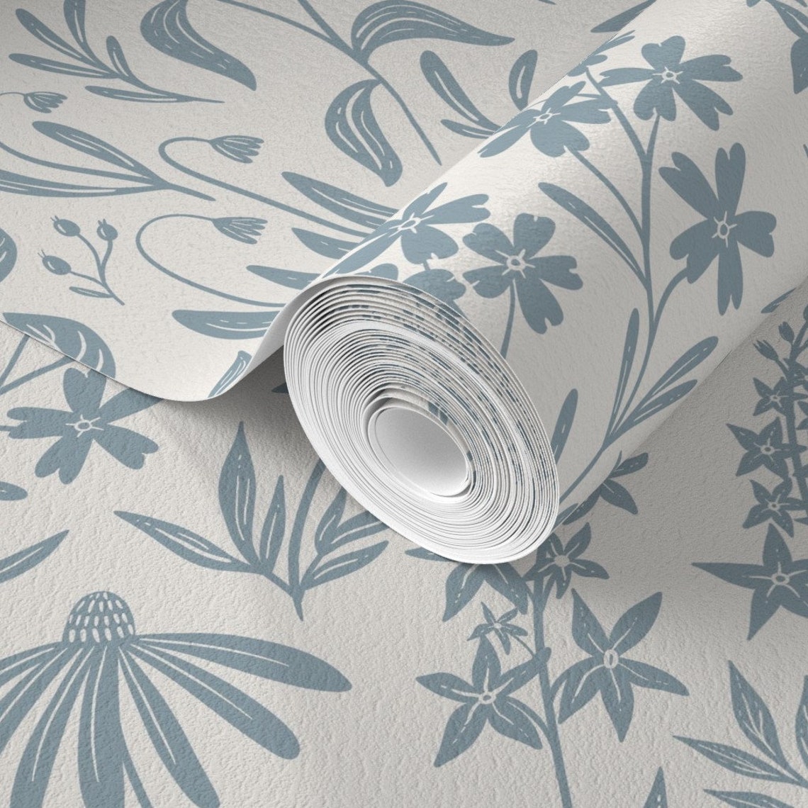Cottagecore Non-pasted Wallpaper Wildflowers Botanical - Wildflowers ...