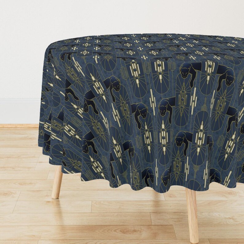 Art Deco Jungle Tablecloth - 1920s Panther by Lucy_conway - 1920s ...