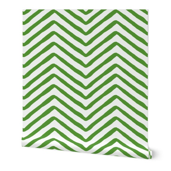 Kelly Green Chevron Background