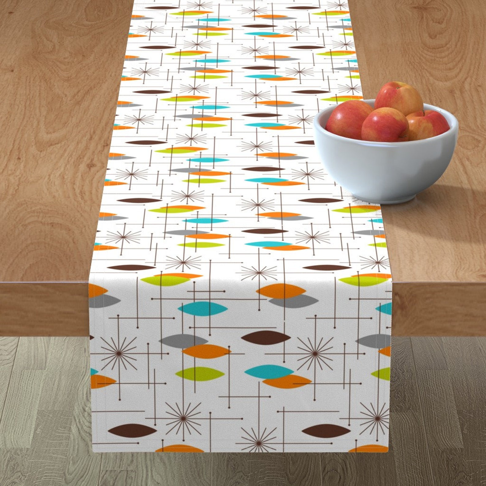 Mid Century Modern Table Runner Orbs 7 by Tonyanewton - Etsy