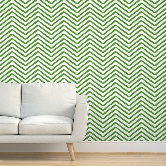 Kelly Green Chevron Background