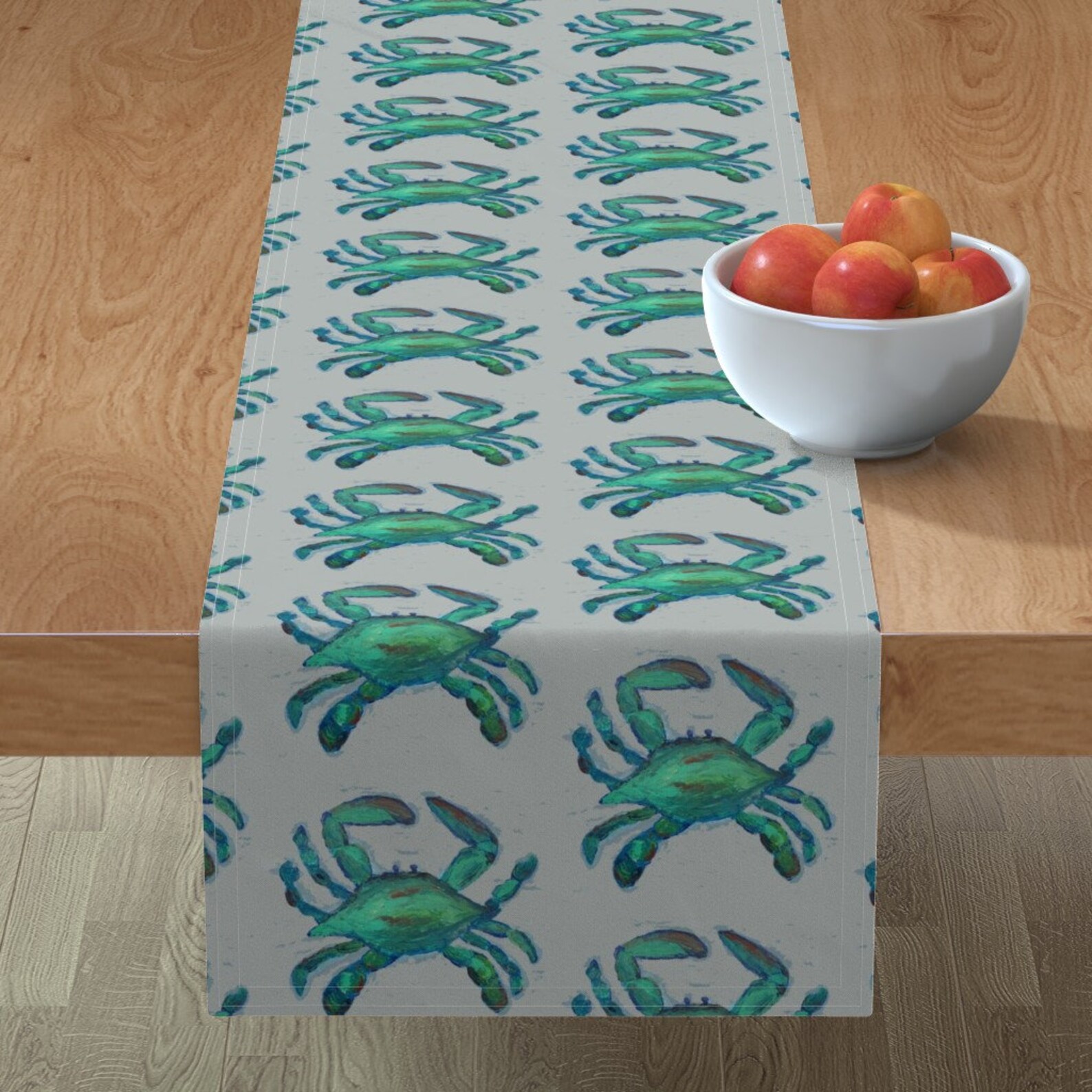 Blue Crab Table Runner Blue Crabs by lisakling Marine Life | Etsy
