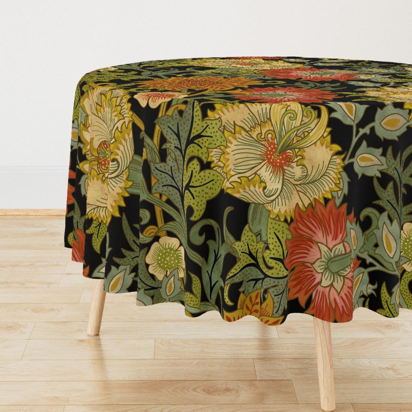 Art Nouveau Tablecloth - Large Garden by Hnldesigns - Folk Art William ...