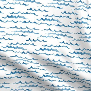 Coastal Sheets Ocean Waves by Houseintheorchard Watercolor Ocean Small ...