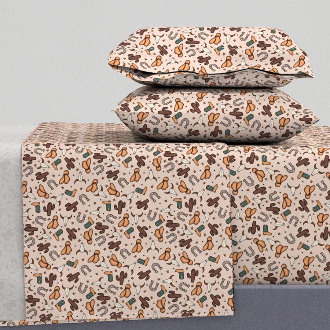 Cowboy Western Sheets - Western Rodeo by Brittanyfrostdesigns - Country ...