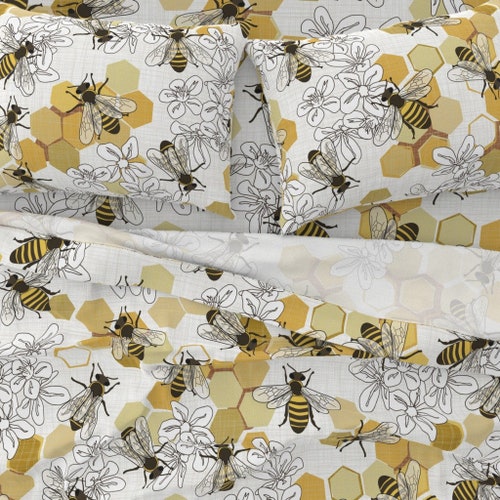 Honey Bees Bedding - Etsy