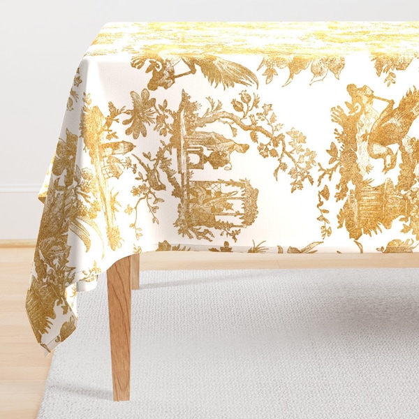 Toile Tablecloth - Etsy
