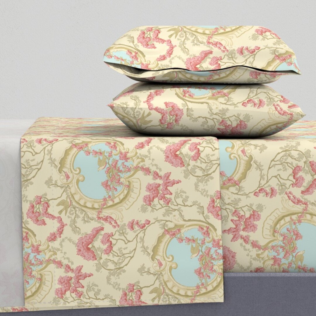 Romantic Sheets Birds in Cherry Trees by Margaret_ann_missman_designs ...