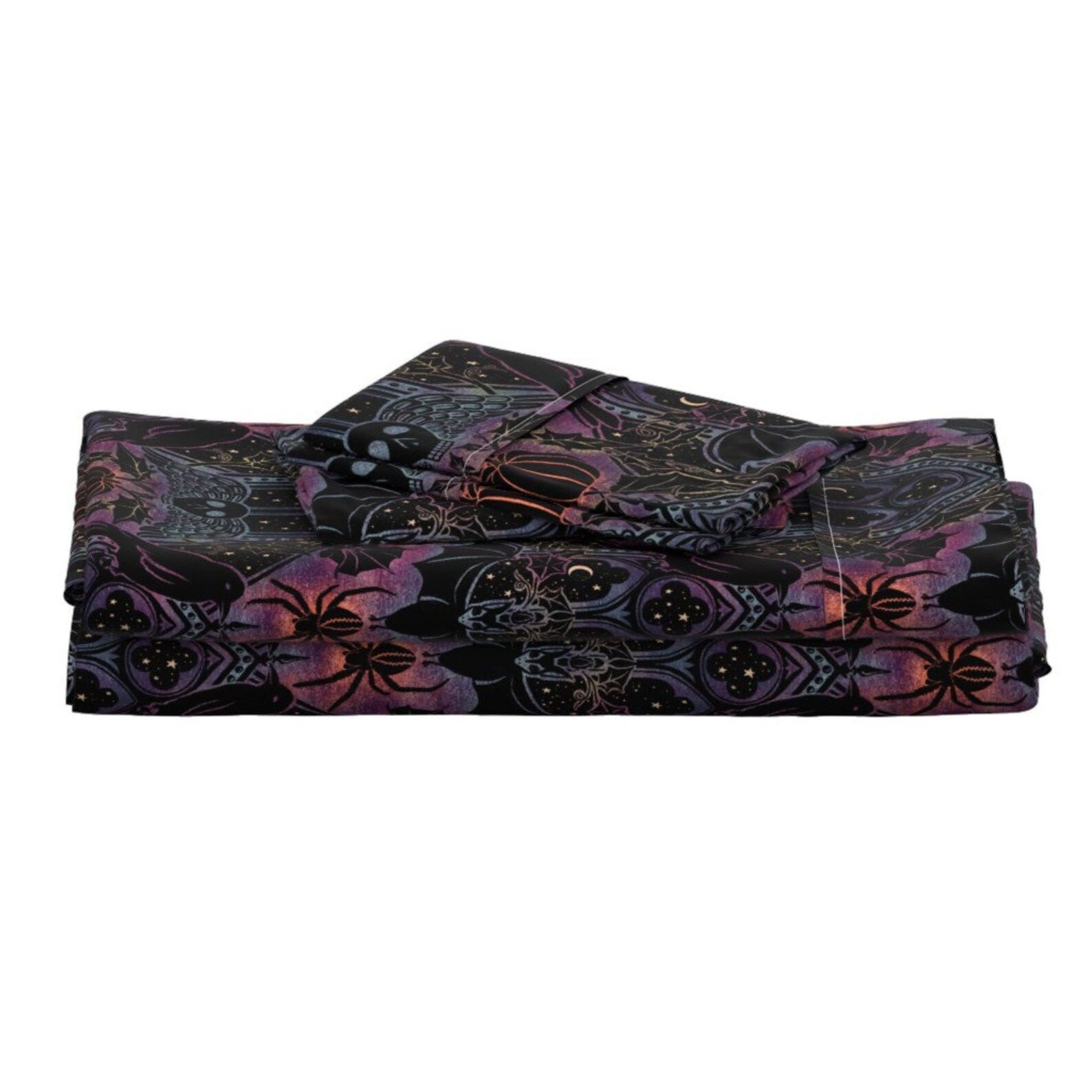 Raven Sheets Dark Gothic Large Scale by Byre_wilde Damask | Etsy