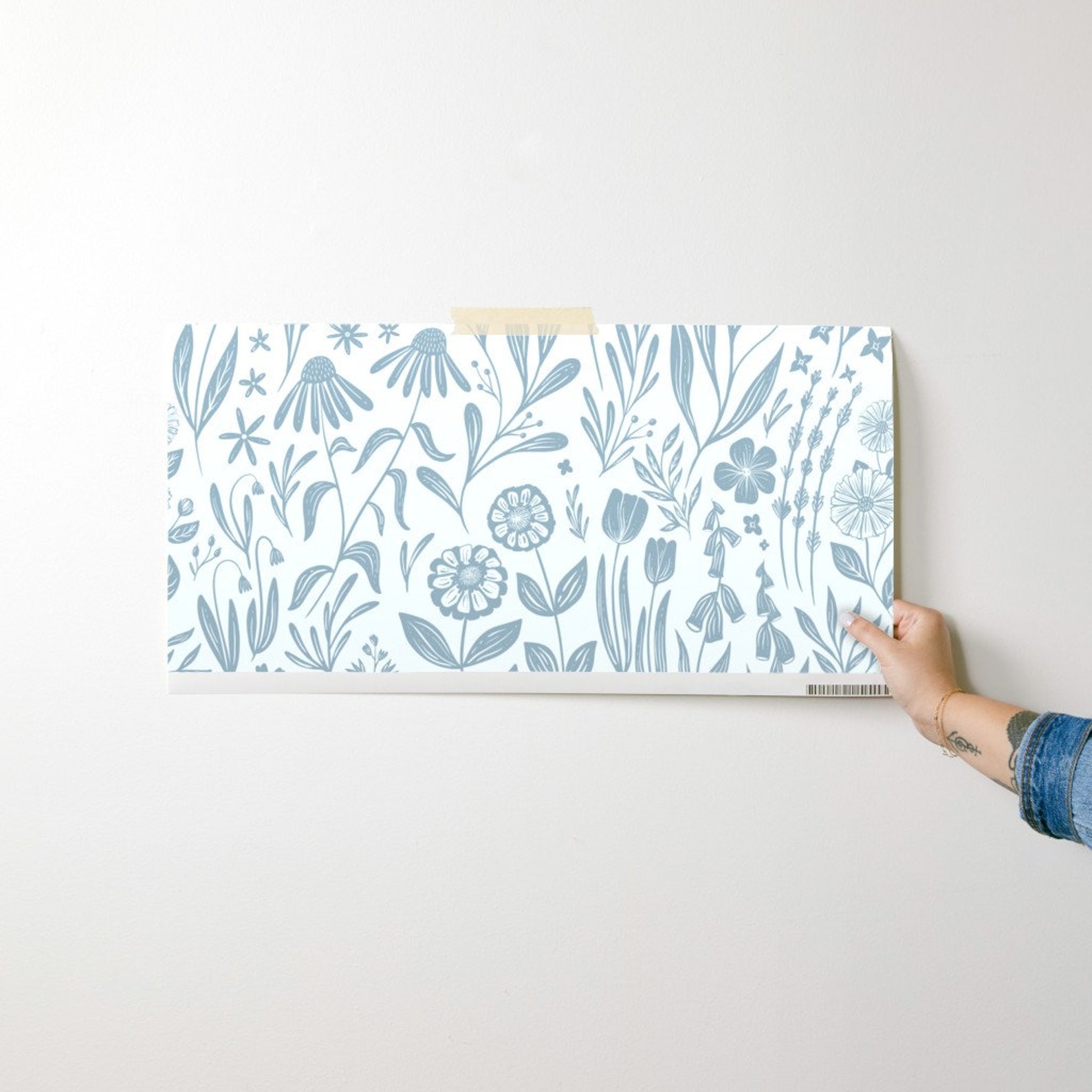 Cottagecore Non-pasted Wallpaper Wildflowers Botanical - Wildflowers ...