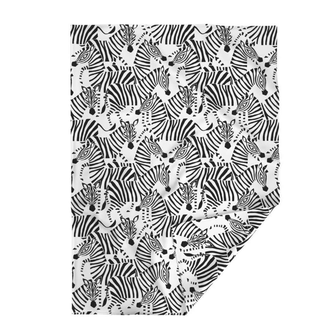 Abstract Zebra Throw Blanket Zebra Black and White by - Etsy
