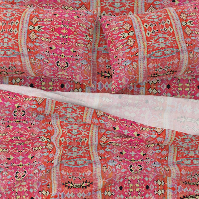 Moroccan Style Sheets - Tropical Sunrise Vertical by Floraryfabrics ...