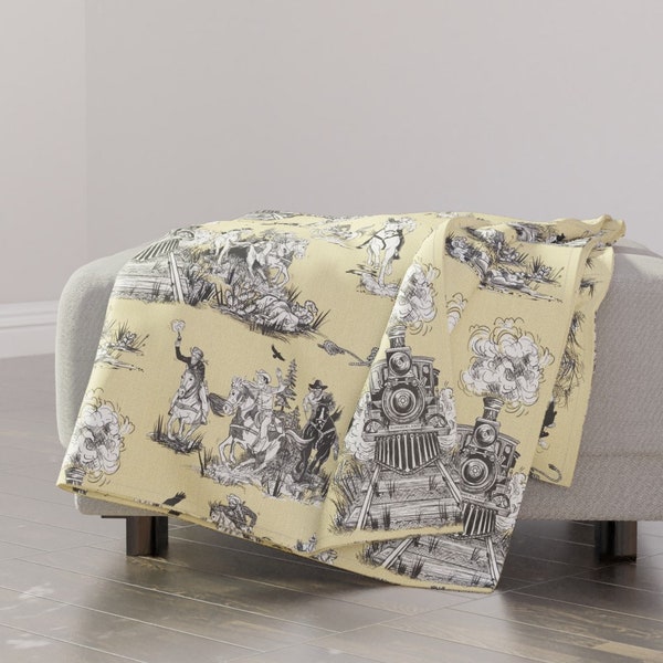 Yellow Toile - Etsy