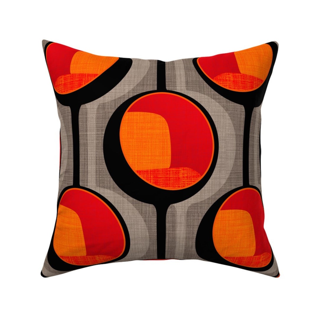 Retro Throw Pillow Chair Pod by Spellstone Modern - Etsy