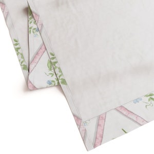 Pink Trellis Curtain Panel - Eloise by Danika_herrick - Ribbons Sweet ...