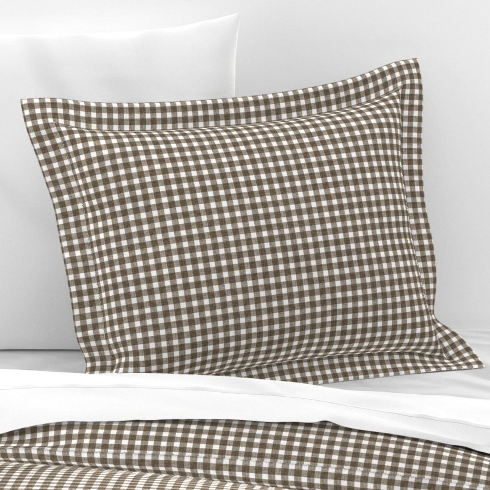 Rustic Farmhouse Bedding - Gingham Natural by Kristopher_k_design ...