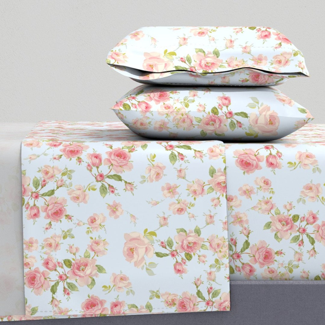 June Rose Sheets Saint Colette by Lilyoake Easter Pink Roses Edwardian ...