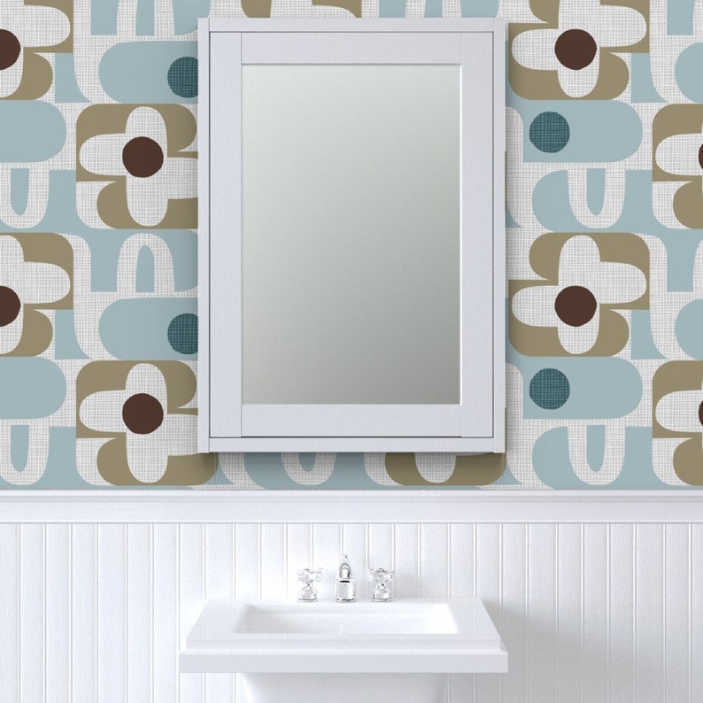 Scandinavian Mod Commercial Grade Wallpaper Mod Scandi - Etsy