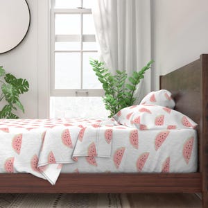 Summer Fruit Sheets Watermelon Seamless on White by Dailymiracles ...