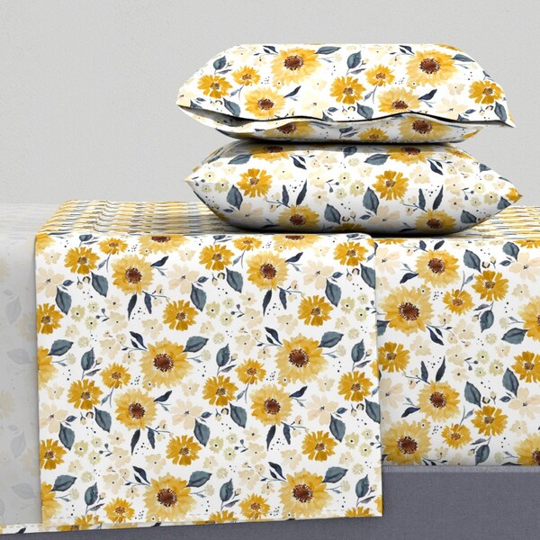 Sunflower Bedding - Etsy