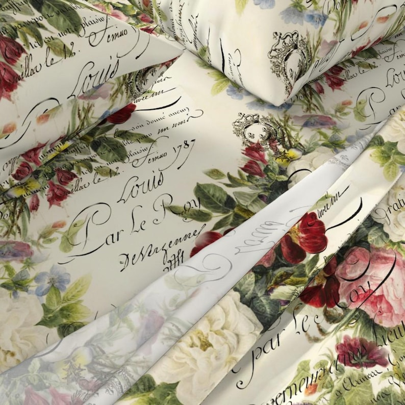 Vintage Roses Sheets - Rosey Document by Peagreengirl - Shabby Chic ...