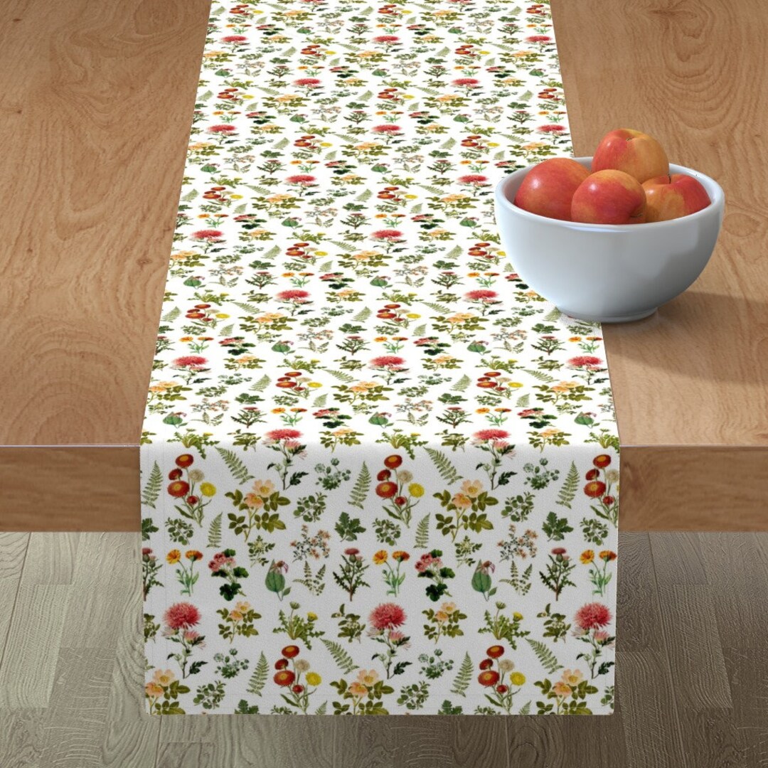 Botanical Table Runner Lil Botanical Garden by Shopcabin - Etsy
