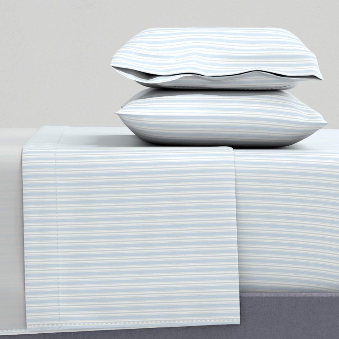 Farmhouse Stripe Sheets Ticking Stripe by Danika_herrick Ticking ...