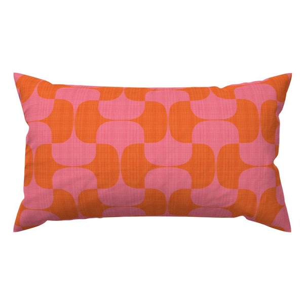 Pink Orange Pillow - Etsy