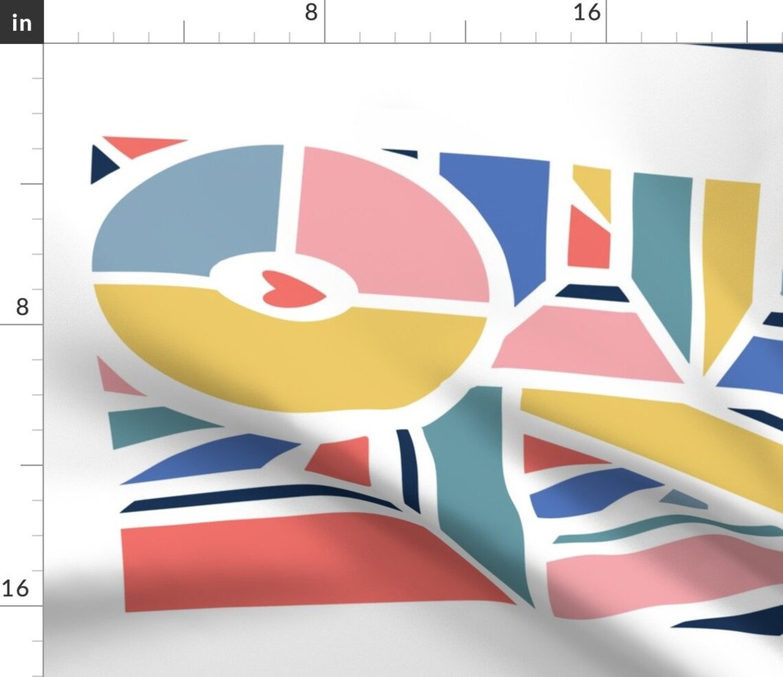 Colorblock Love Tea Towel Rainbow Love by Gemmalouisedesigns - Etsy